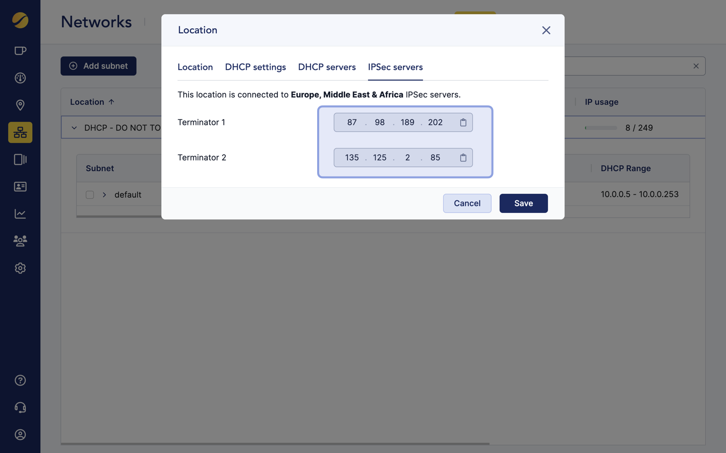 Change_DHCP optimisation_18/12/2023 – Cloudi-Fi Knowledge Base