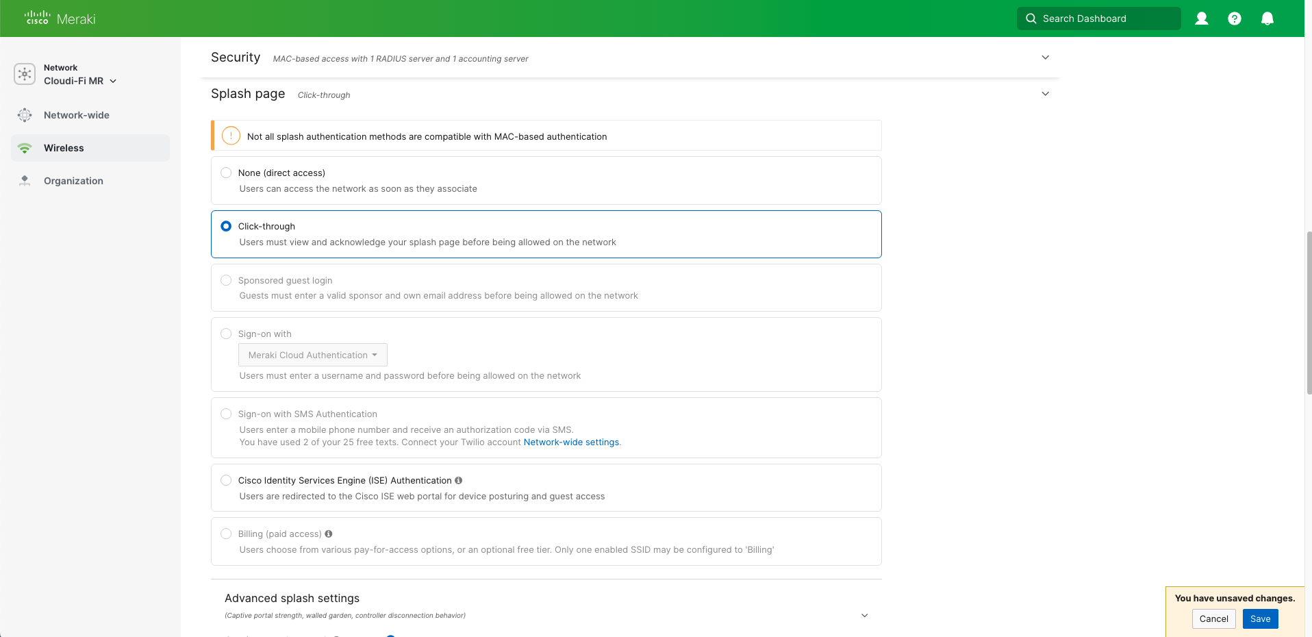How to enable Cloudi-Fi with Cisco Meraki MR with Radius – Cloudi-Fi ...