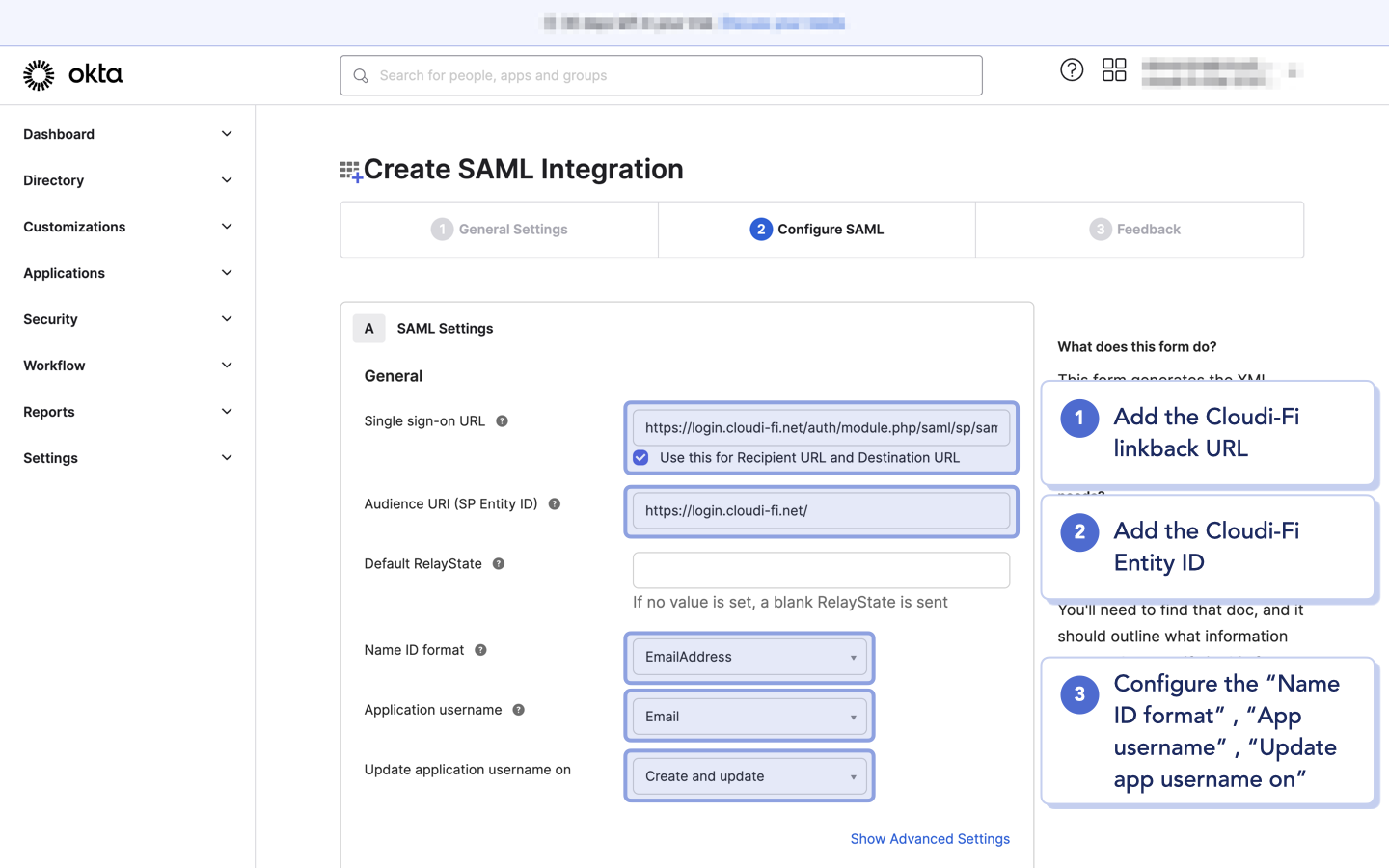How to set up SAML authentication for your visitors with Okta – Cloudi-Fi Knowledge Base