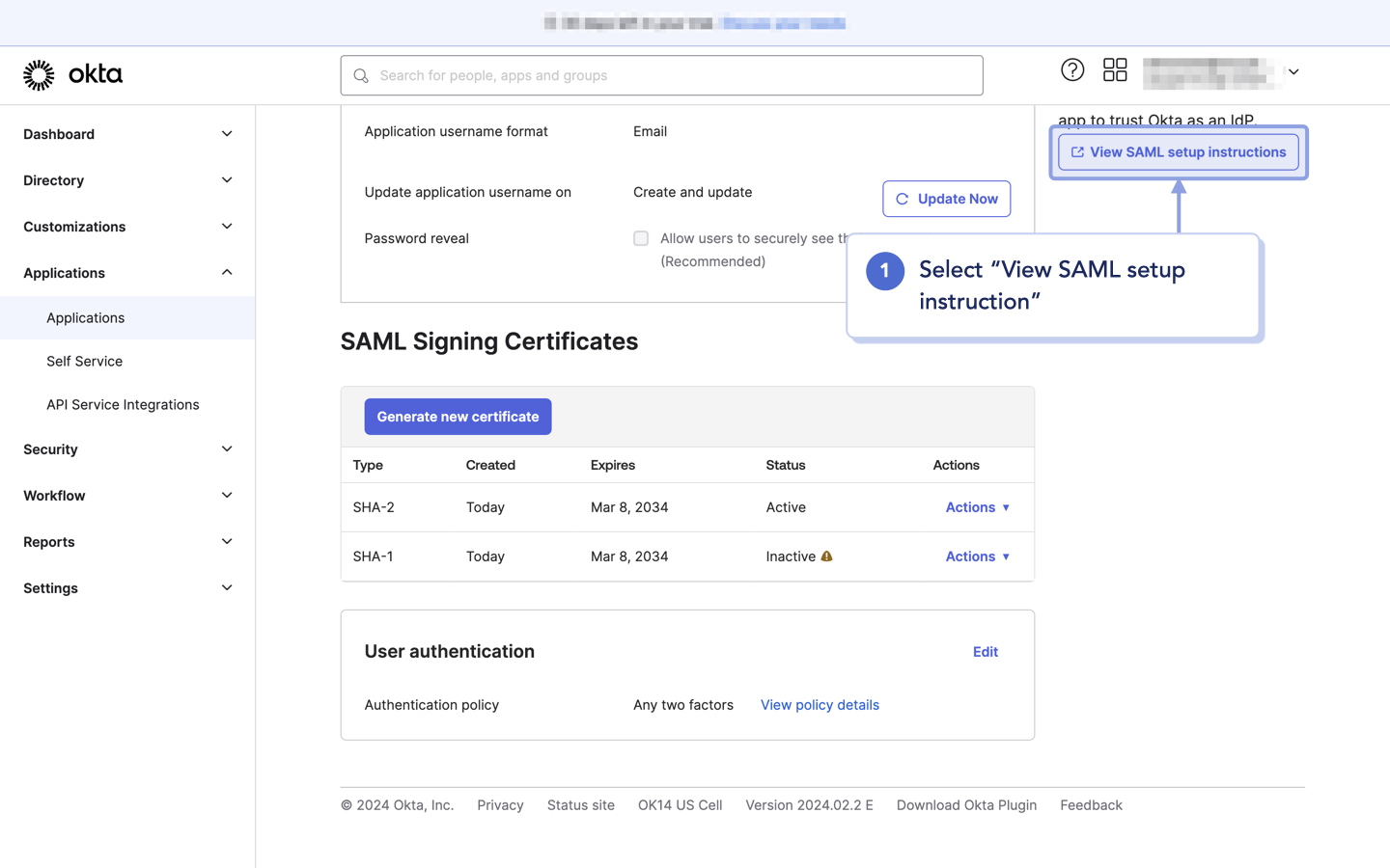 How to set up SAML authentication for your visitors with Okta – Cloudi-Fi Knowledge Base