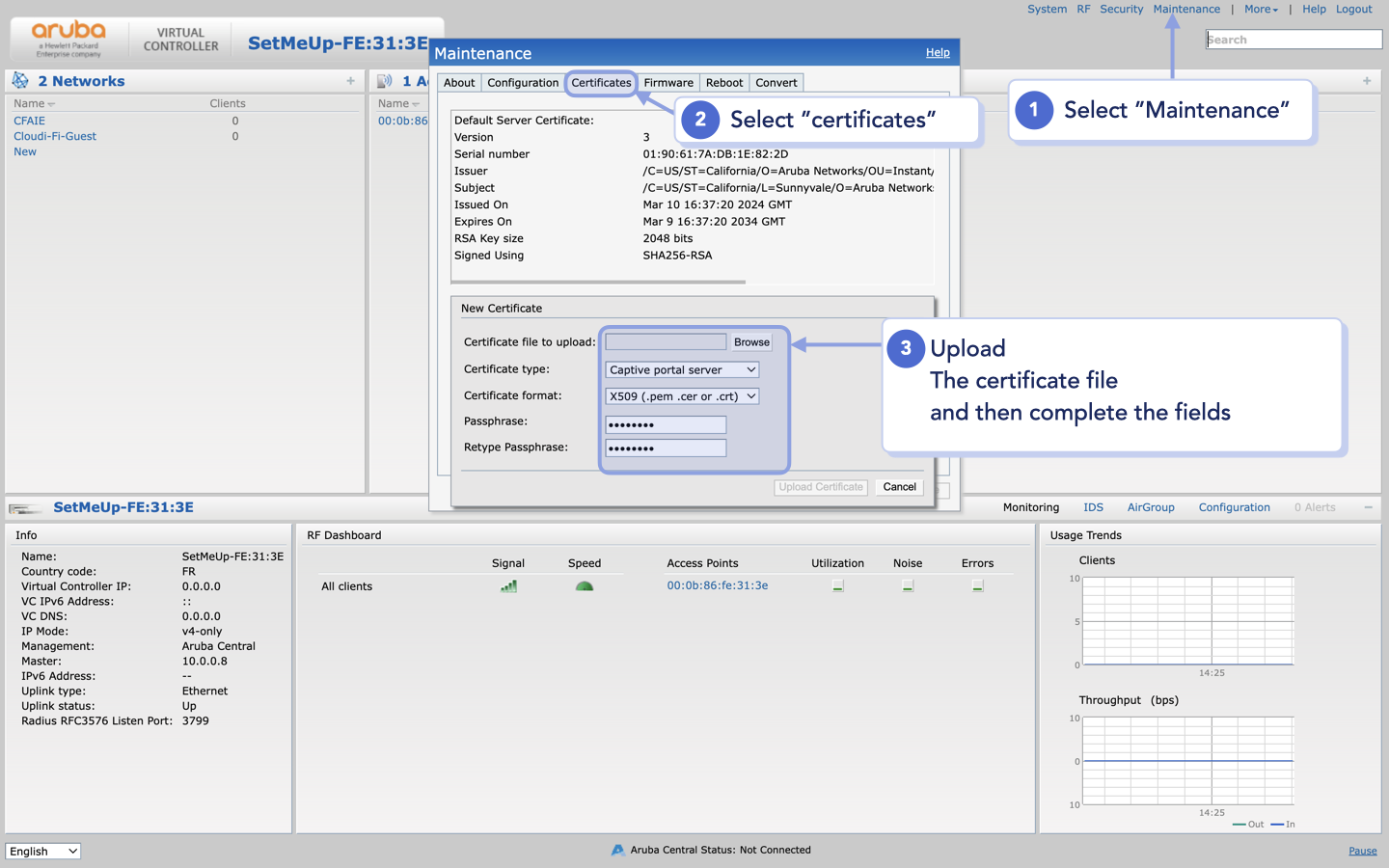 Aruba Instant deployment – Cloudi-Fi Knowledge Base