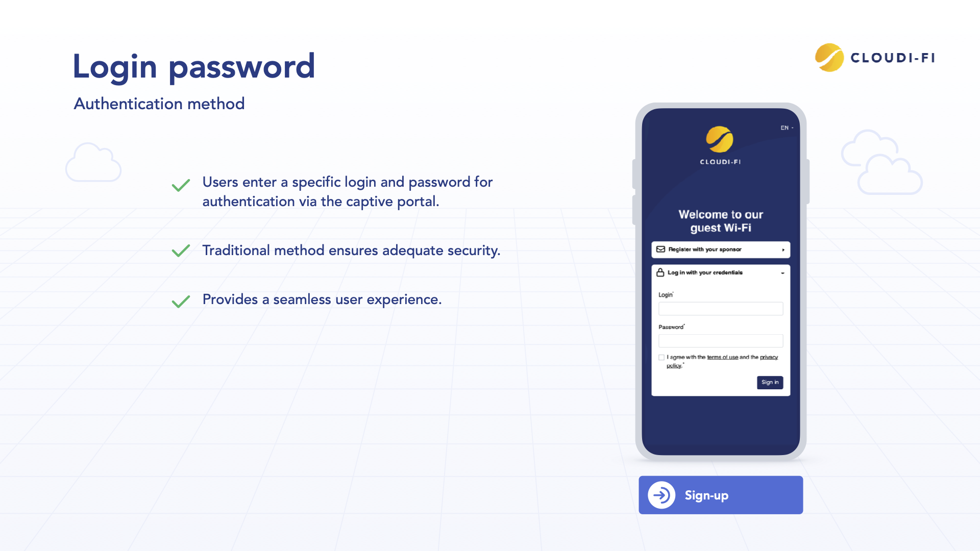 How to authenticate your visitors with login/password method – Cloudi-Fi Knowledge Base