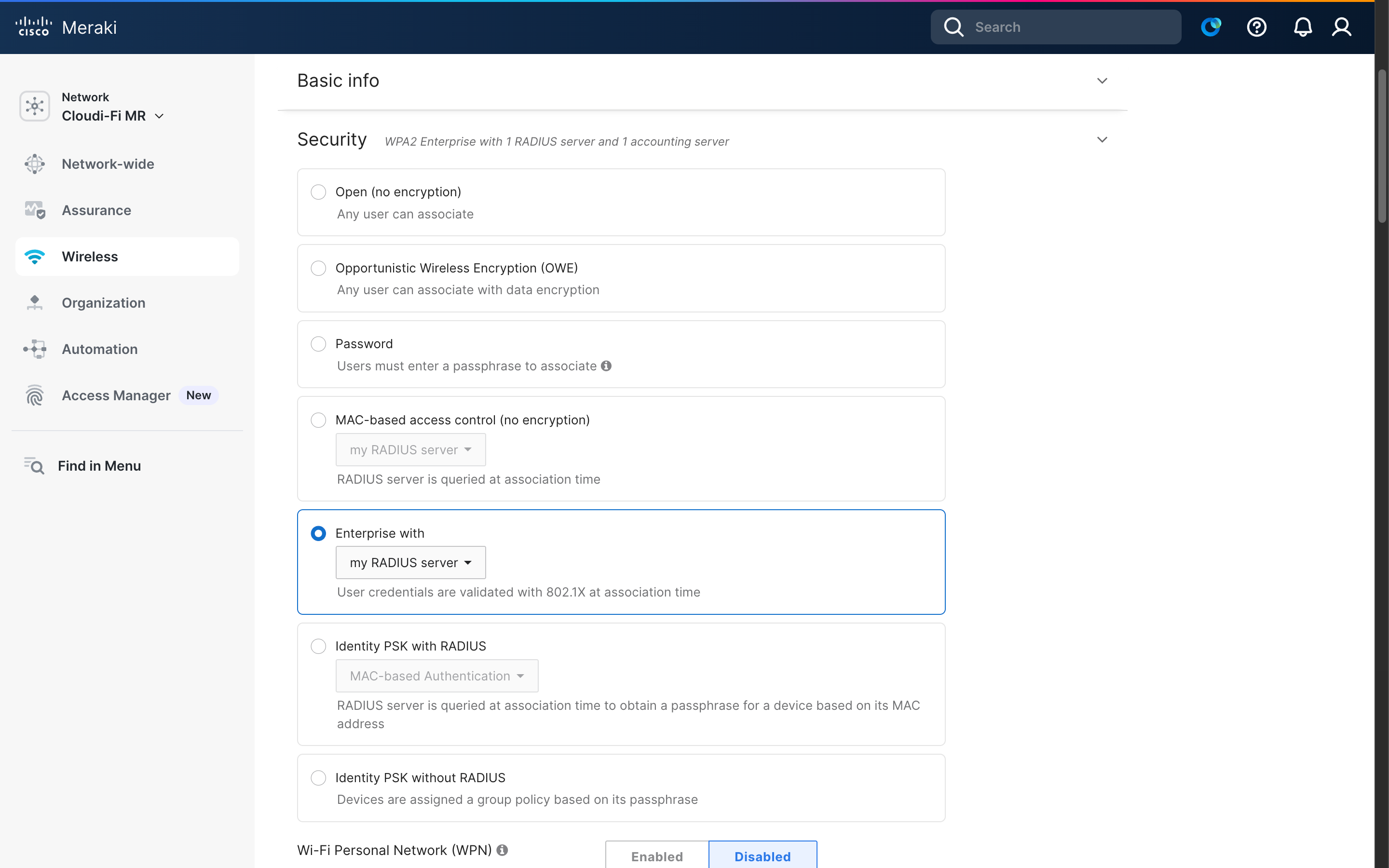Configuring RADIUS on Cisco Meraki to enable 802.1x – Cloudi-Fi Knowledge Base